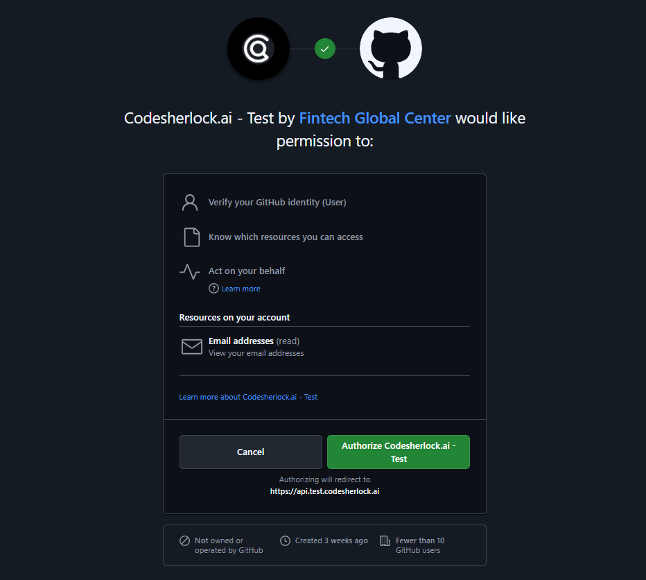 Installing CodeSherlock App in Organization Repositories | CodeSherlock.AI - AI-Powered Code ...