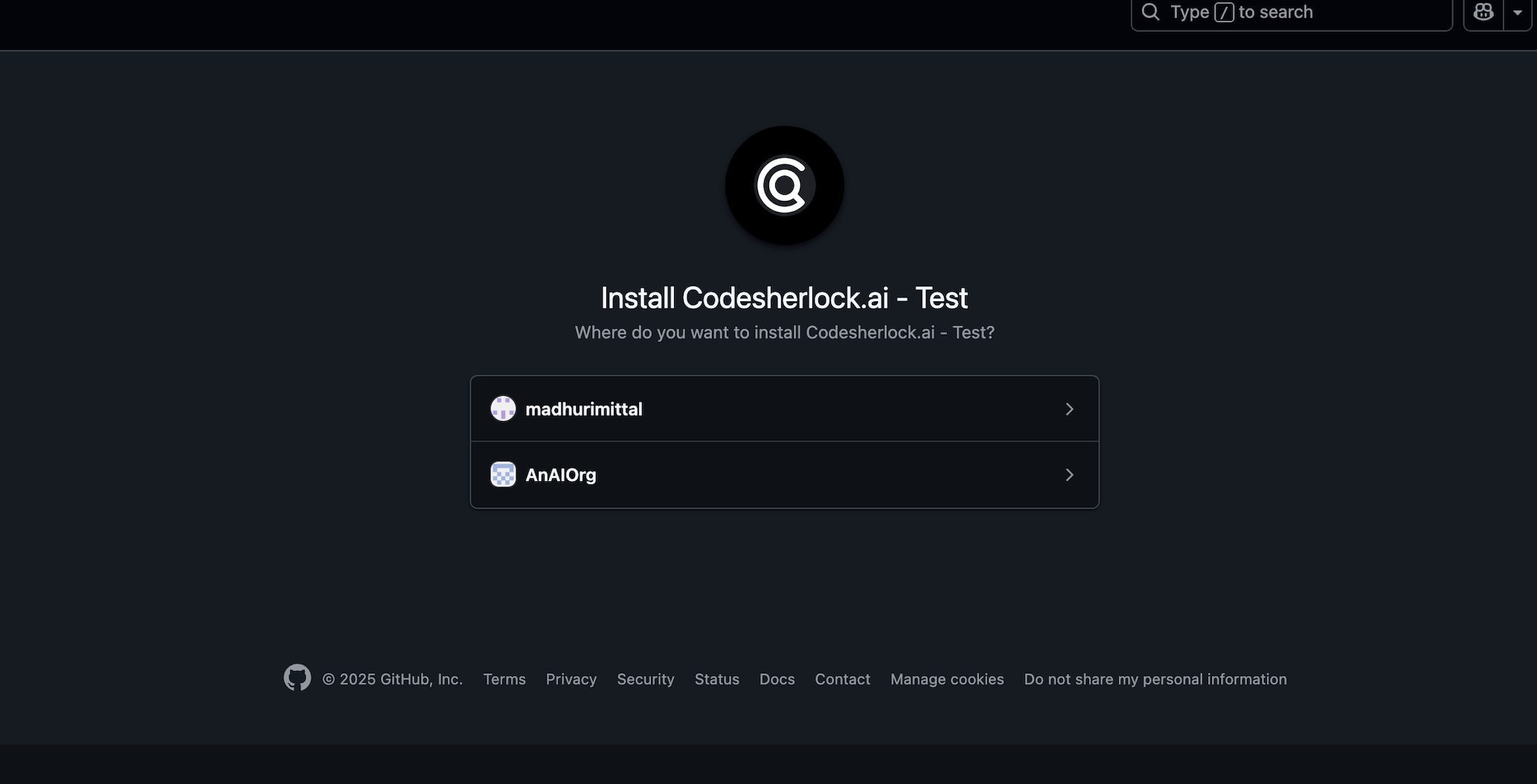 Installing CodeSherlock App in Organization Repositories | CodeSherlock.AI - AI-Powered Code ...